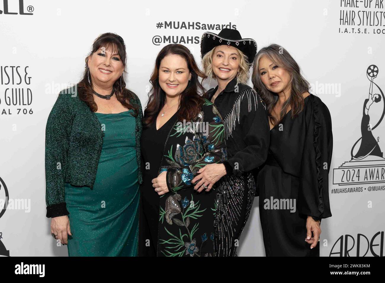 Beverly Hills, USA. 18th Feb, 2024. Julie Socash, Sarah Woolf, Donna ...