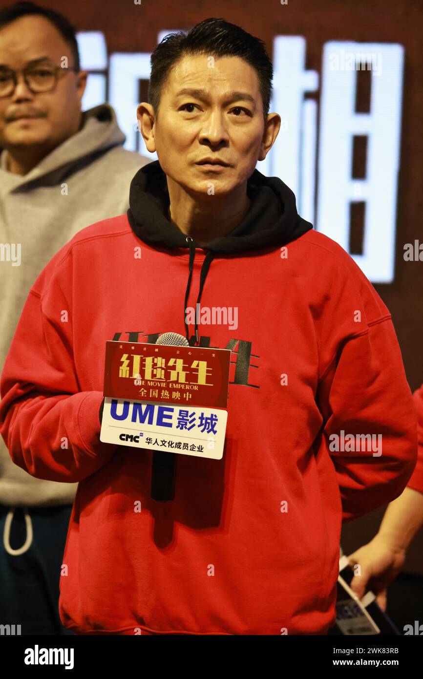Hong Kong actor, singer-songwriter and film producer Andy Lau promotes ...