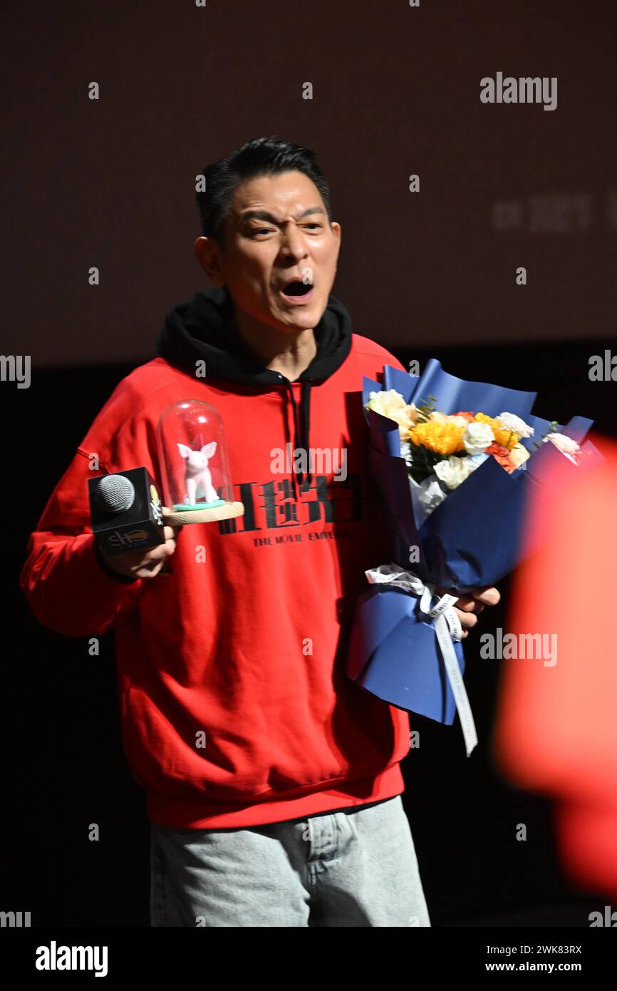 Hong Kong actor, singer-songwriter and film producer Andy Lau promotes ...
