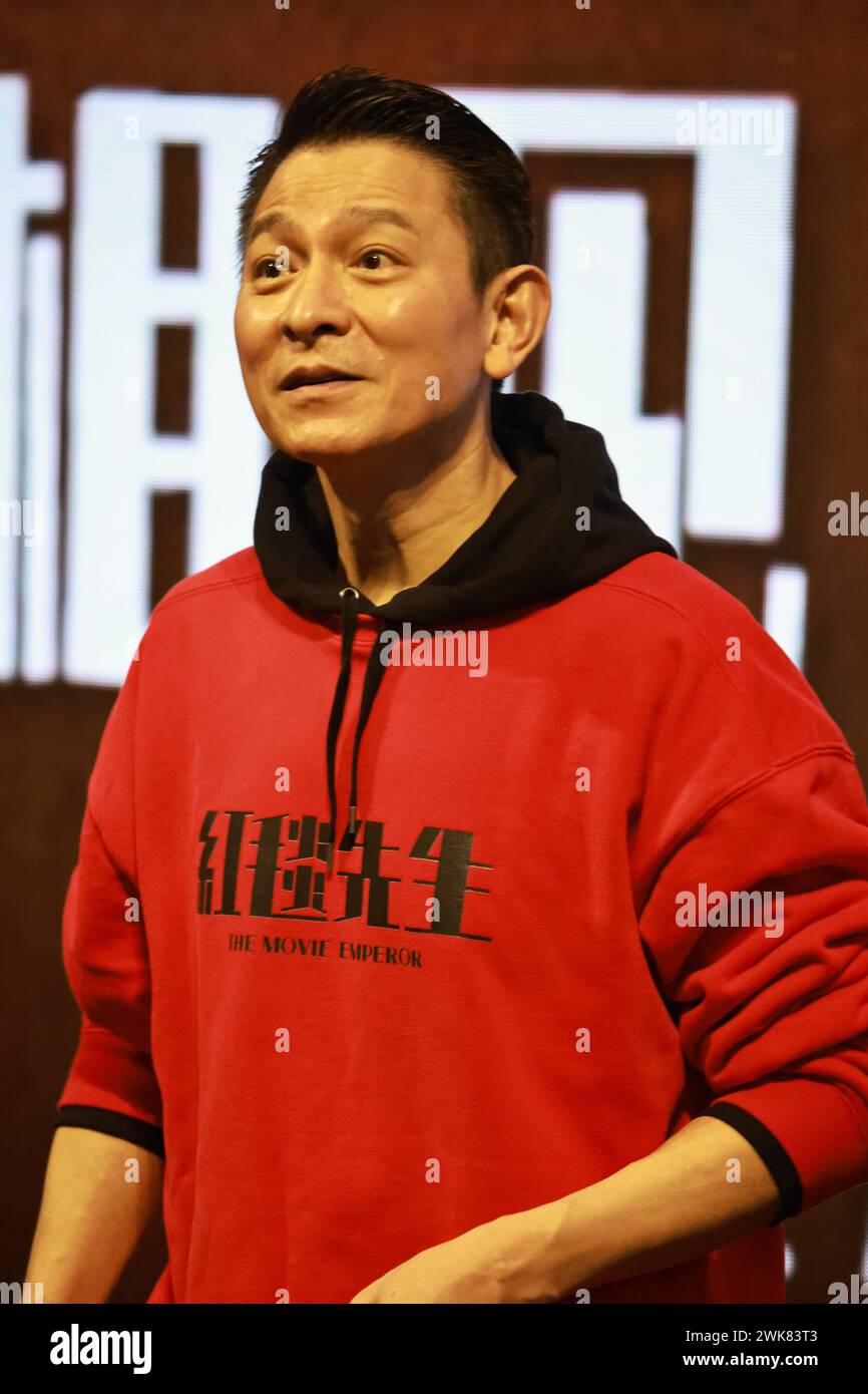 Hong Kong actor, singer-songwriter and film producer Andy Lau promotes ...