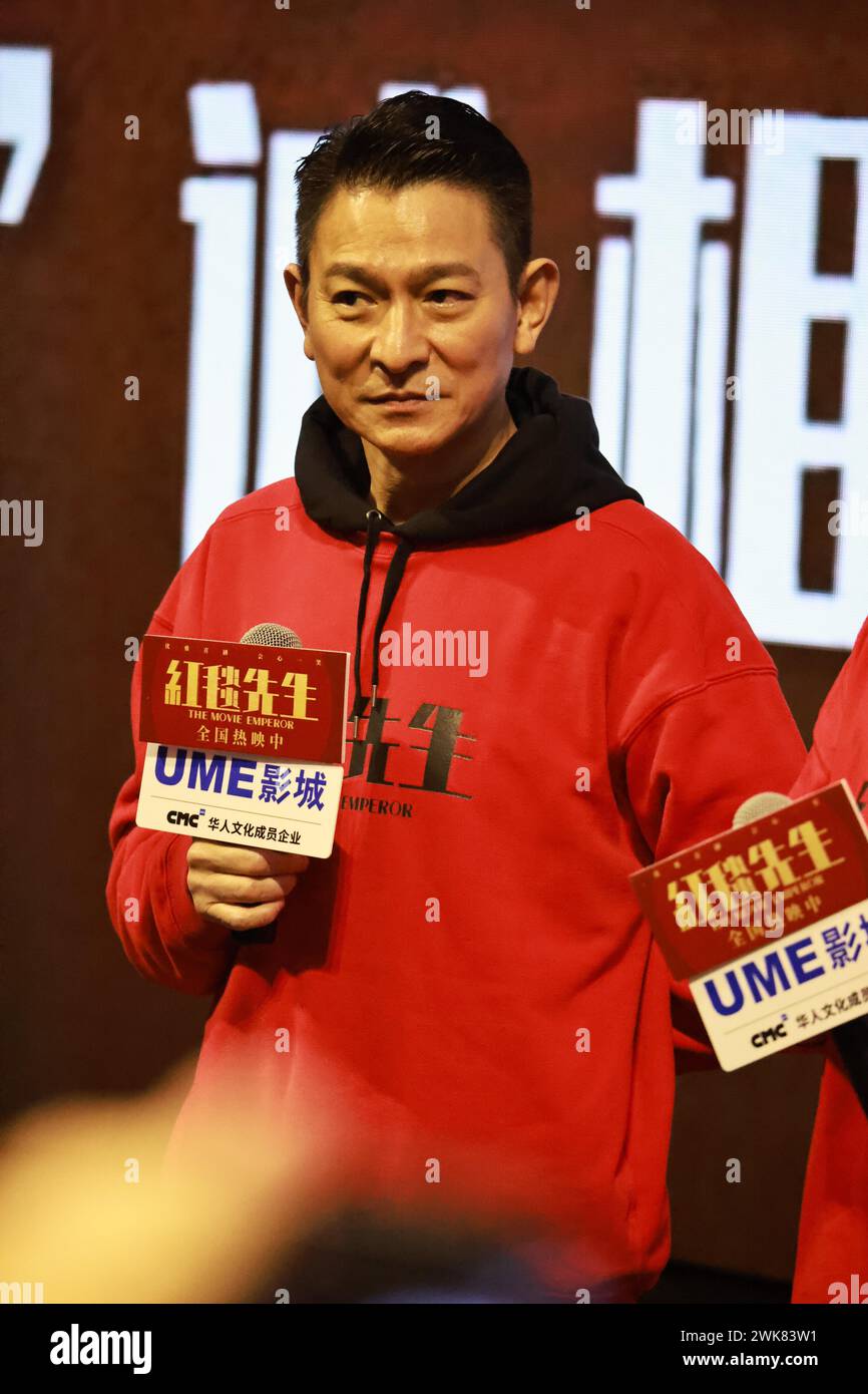 Hong Kong actor, singer-songwriter and film producer Andy Lau promotes ...