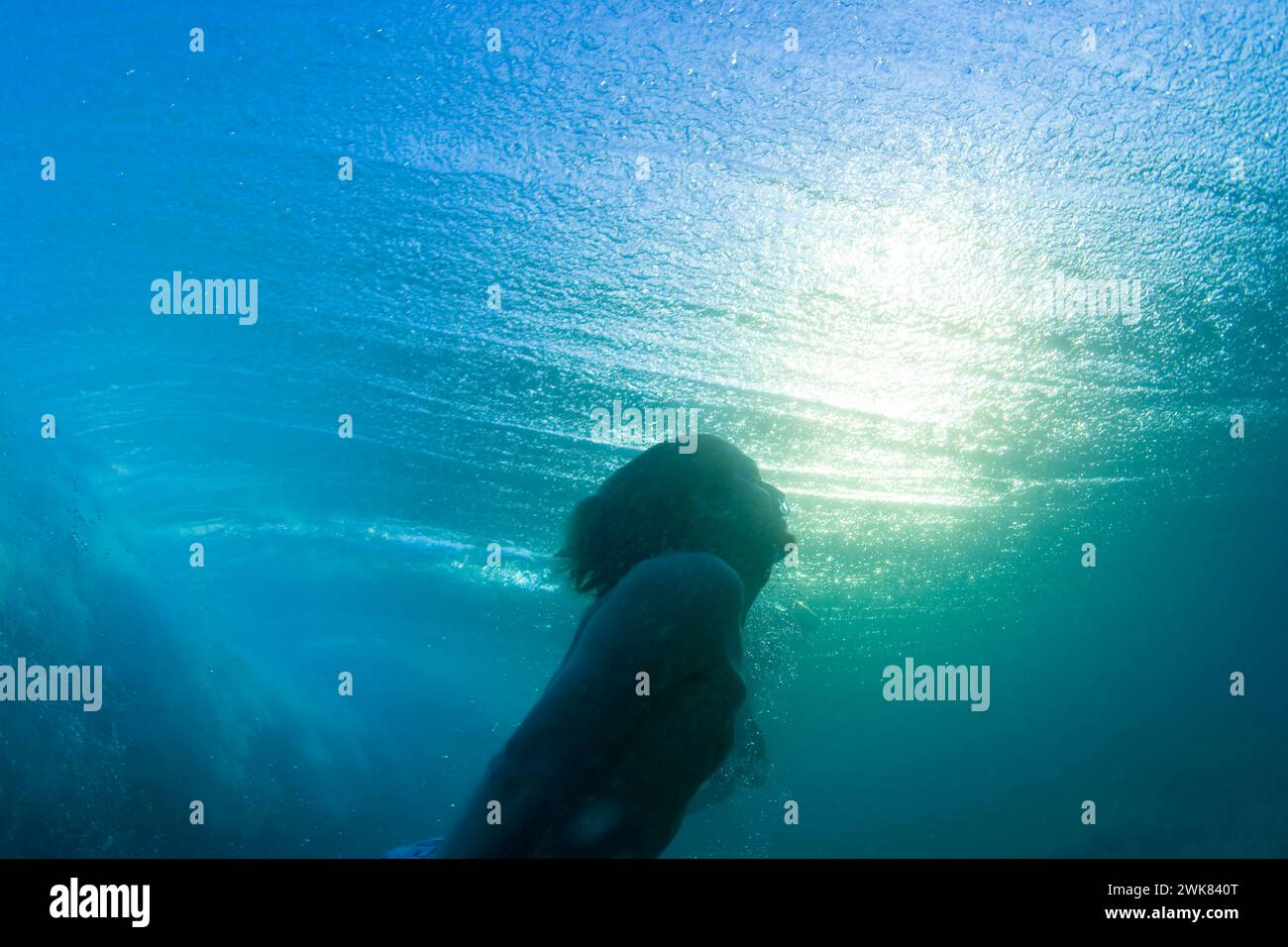 body surfing the north shore of Oahu Stock Photo - Alamy