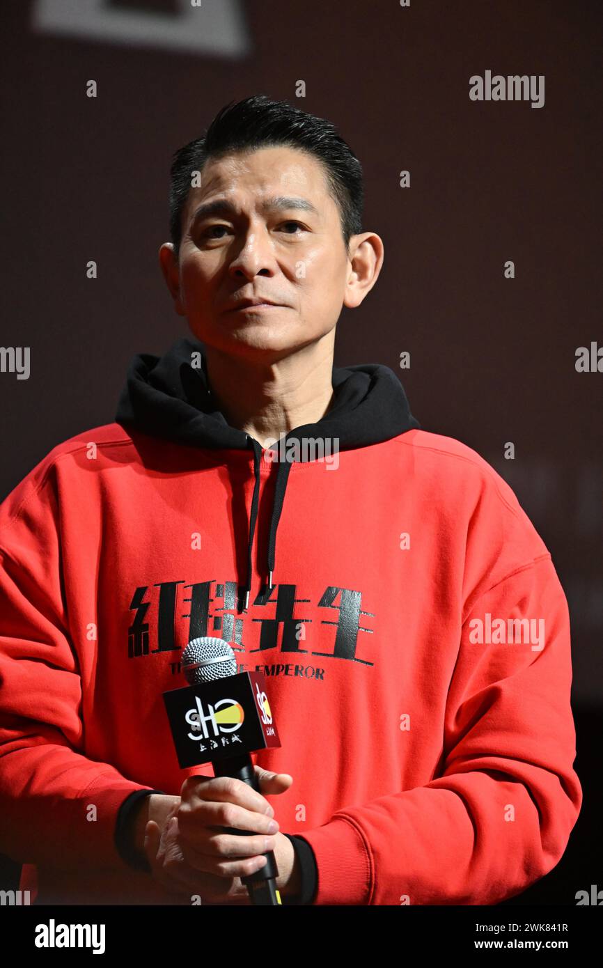 Hong Kong actor, singer-songwriter and film producer Andy Lau promotes ...