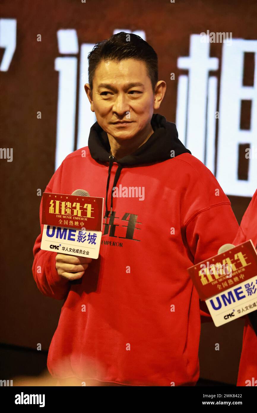 Hong Kong actor, singer-songwriter and film producer Andy Lau promotes ...
