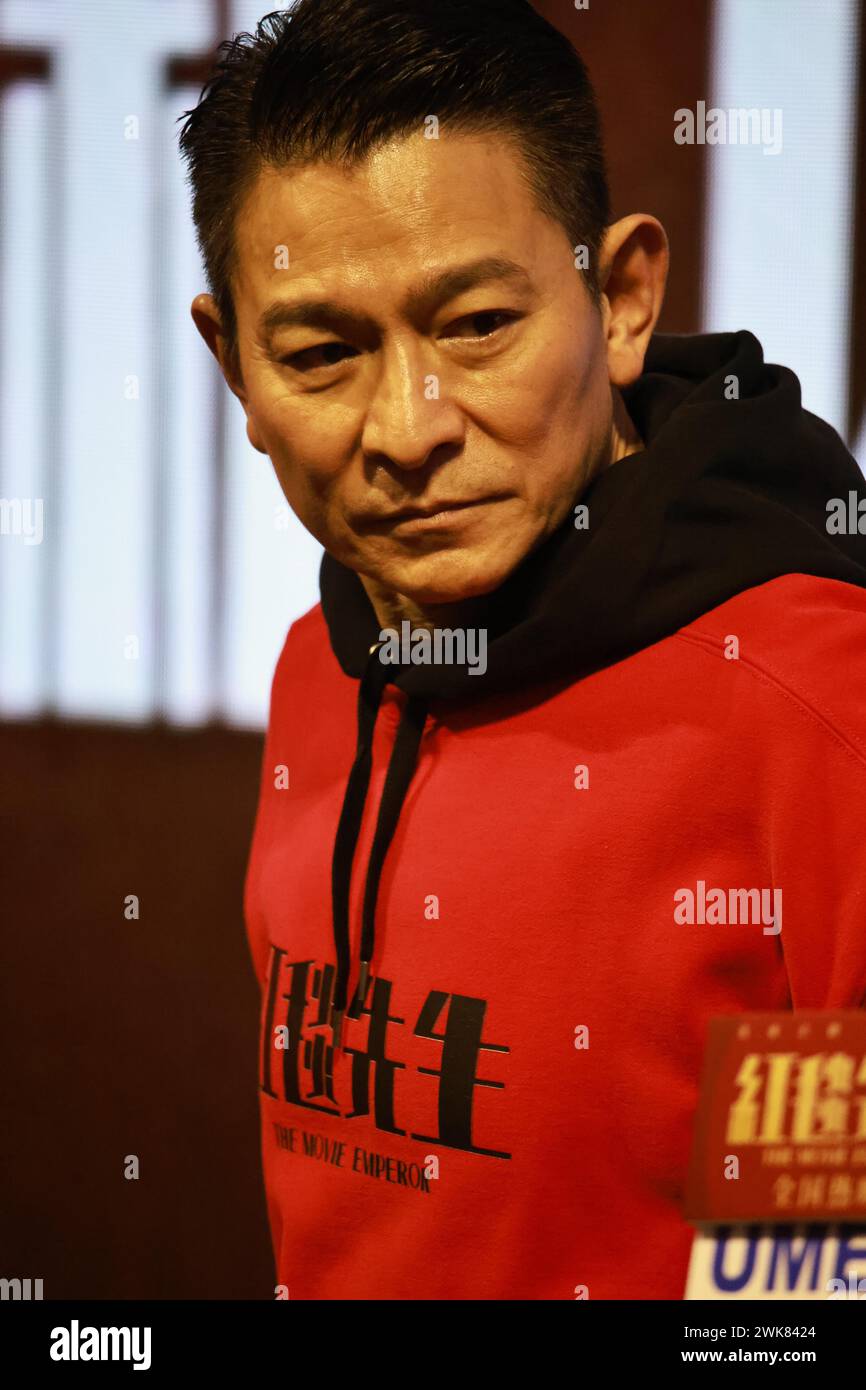 Hong Kong actor, singer-songwriter and film producer Andy Lau promotes ...