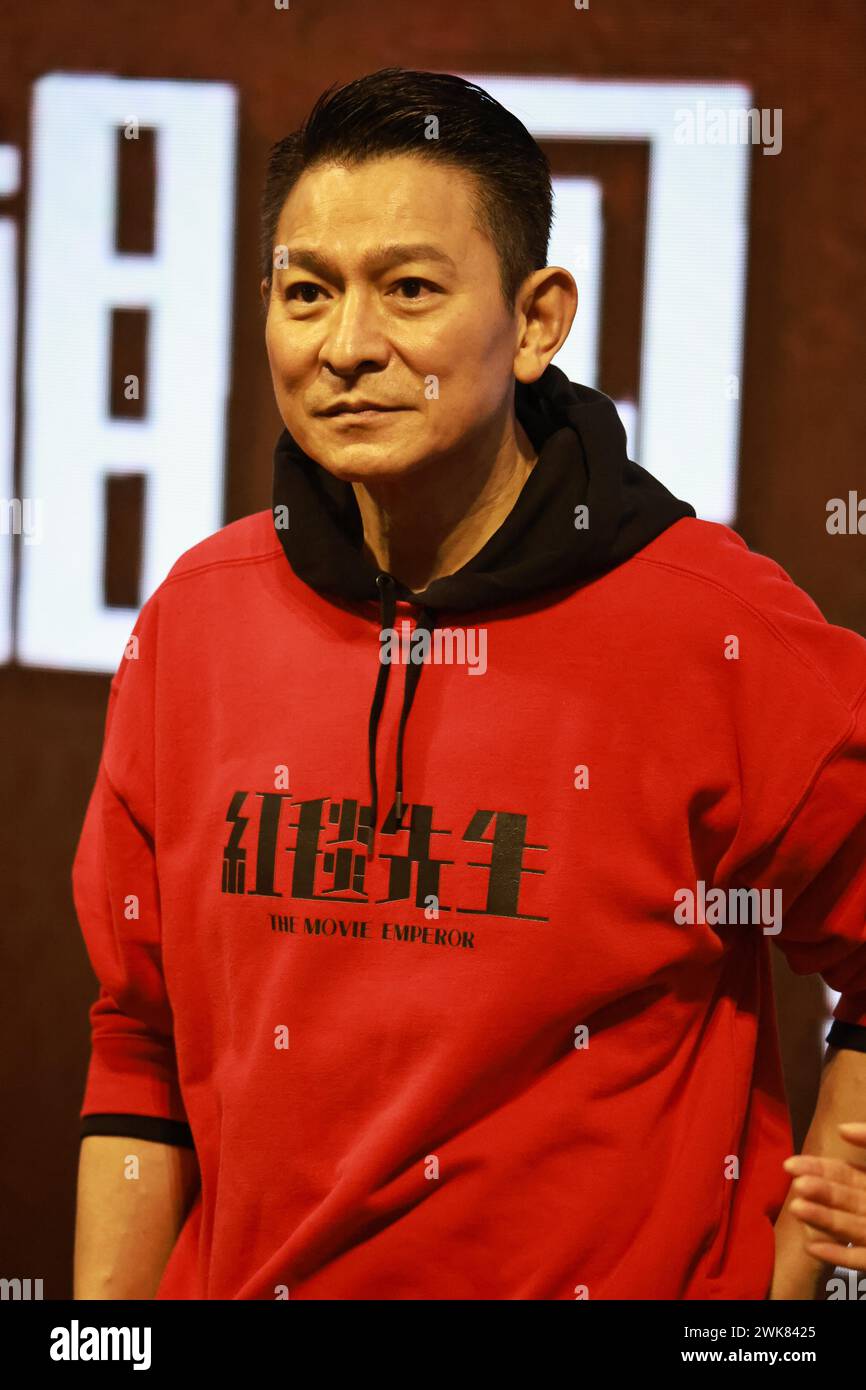 Hong Kong actor, singer-songwriter and film producer Andy Lau promotes ...