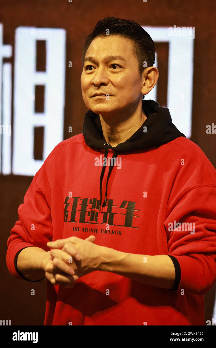Hong Kong actor, singer-songwriter and film producer Andy Lau promotes ...