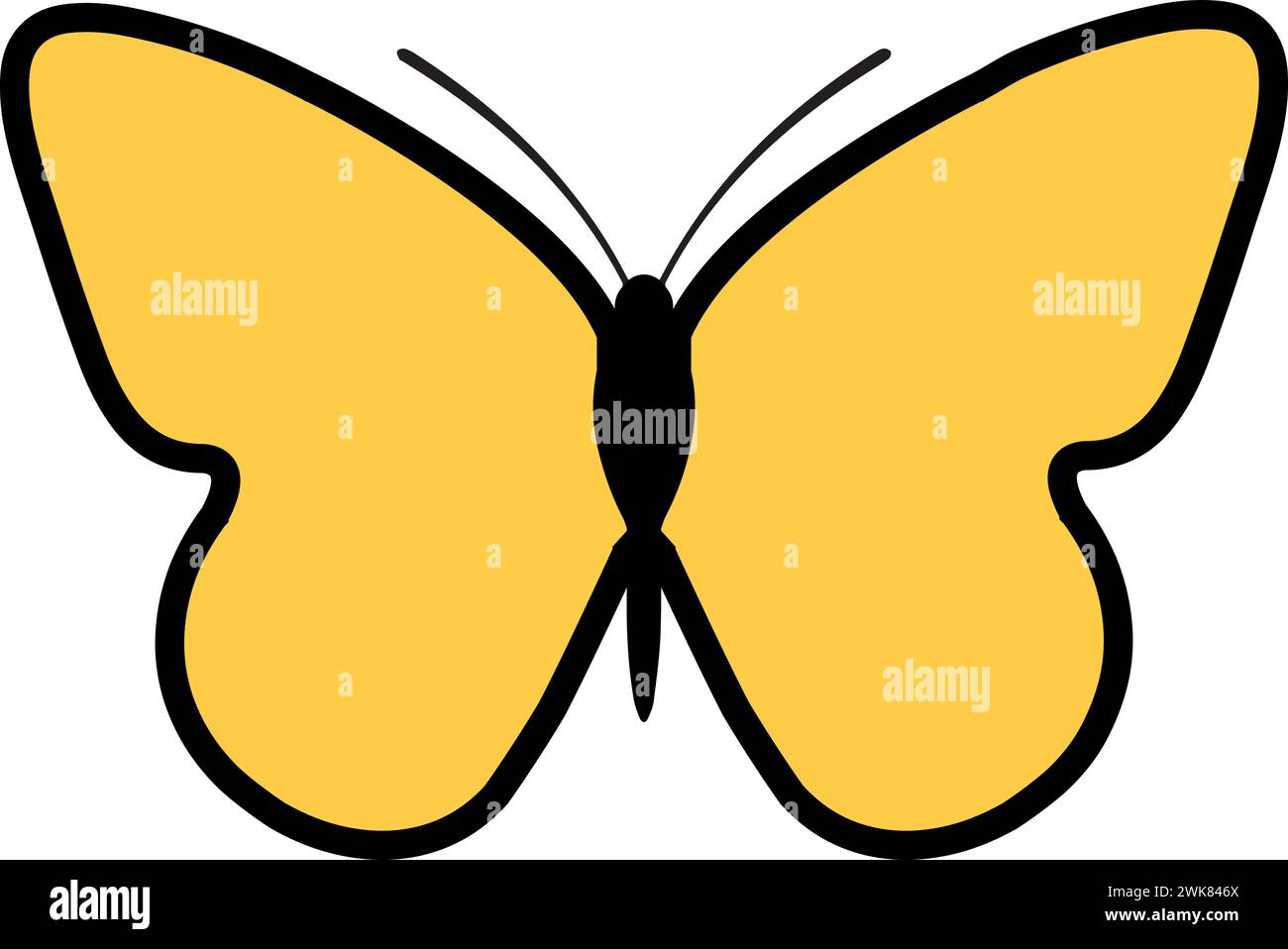 Flying butterfly icon. Flat illustration of flying butterfly Stock ...