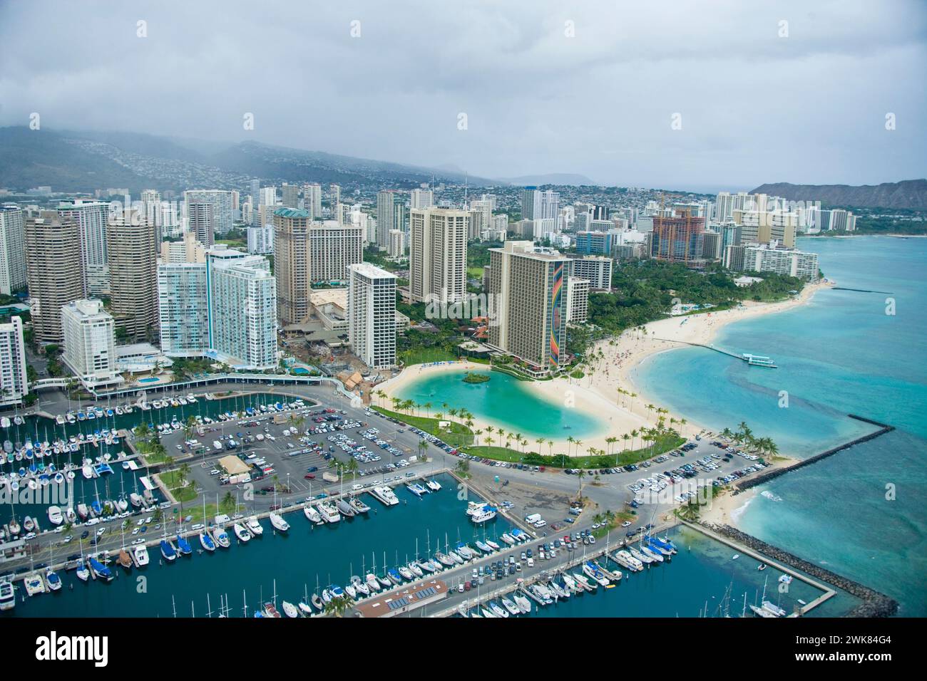 overview of Waikiki, Honolulu Stock Photo - Alamy