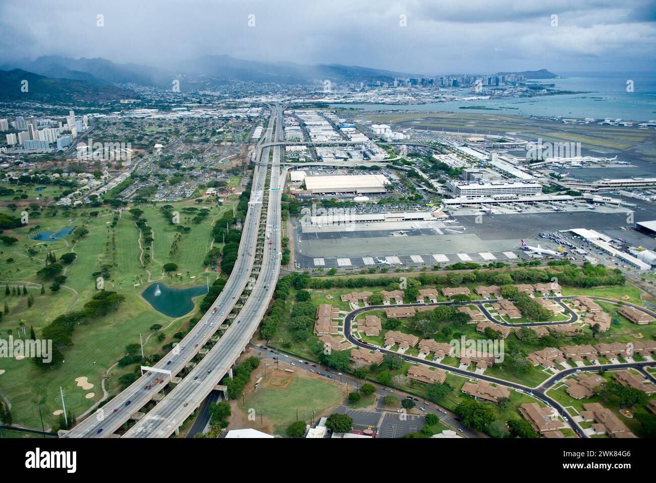 overview of Honolulu airport, in Hawaii Stock Photo - Alamy