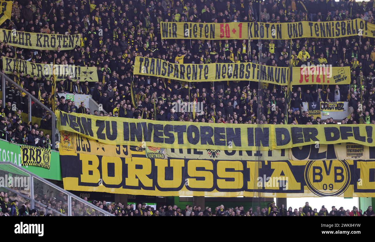 firo: 02/17/2024 Football, Soccer, 1st Bundesliga First League Vfl ...