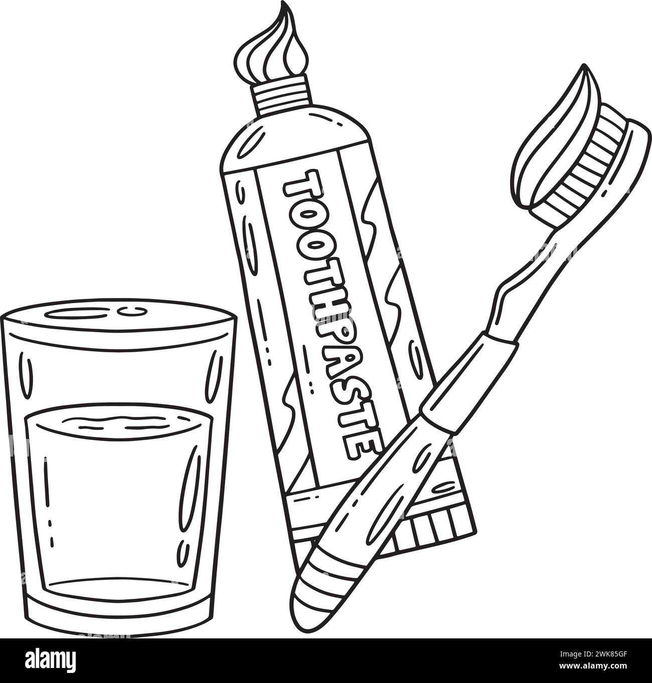 Toothpaste teeth Black and White Stock Photos & Images - Alamy