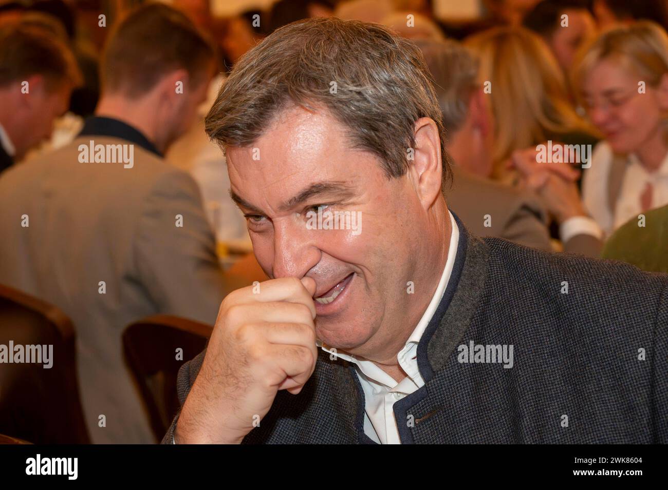 Muenchen, 57. Schwabinger Fischessen im vollen Festsaal des Muenchner ...