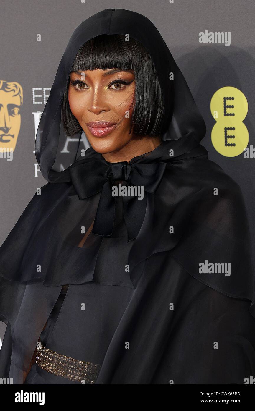 Feb 18, 2024 - London, England, UK - Naomi Campbell attending The 2024 ...