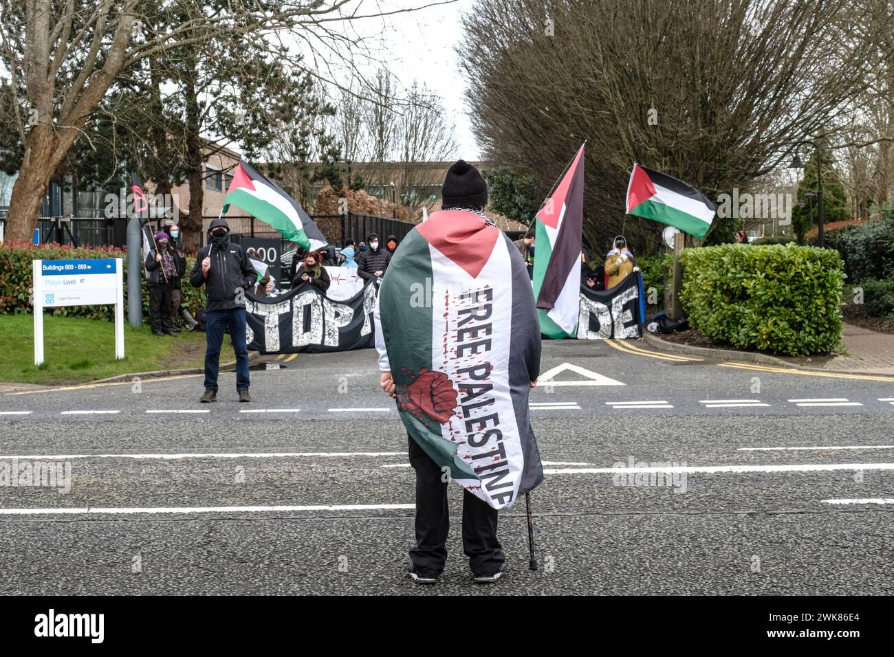 Aztec West Business Park, Bristol, UK. 19th Feb, 2024. Pro Palestine ...