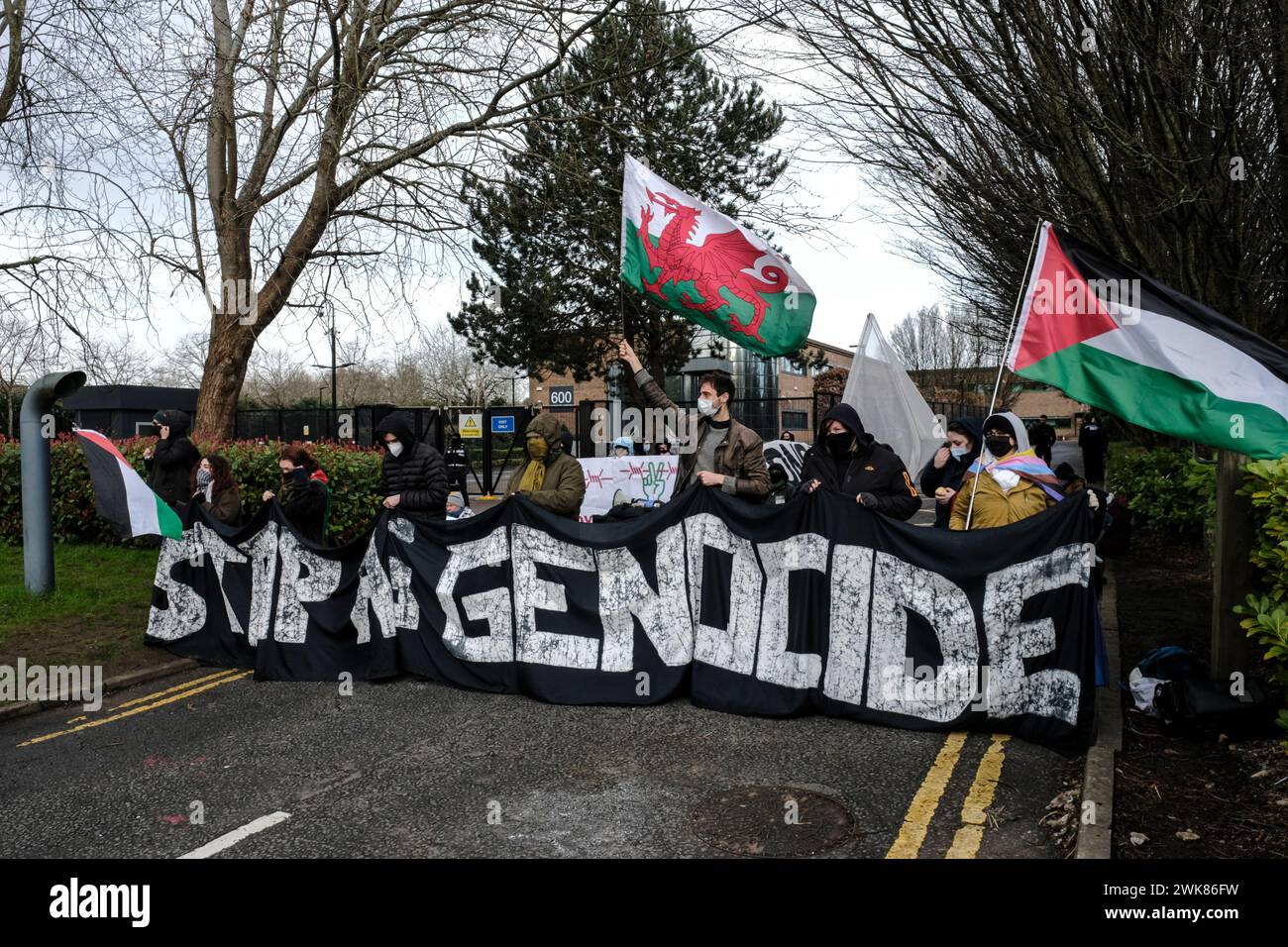 Aztec West Business Park, Bristol, UK. 19th Feb, 2024. Pro Palestine ...