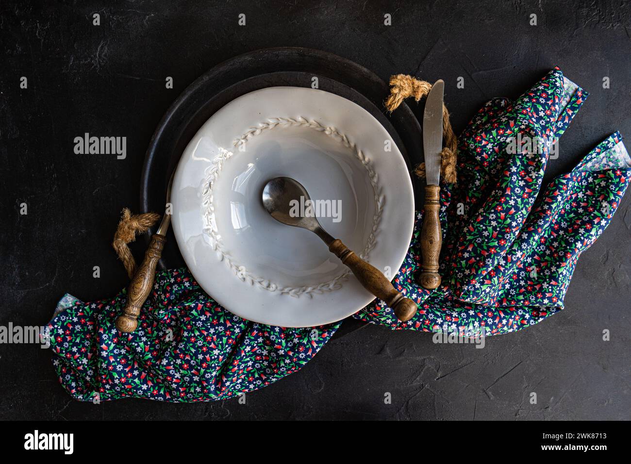 Minimalistic cutlery set in hi-res stock photography and images - Alamy