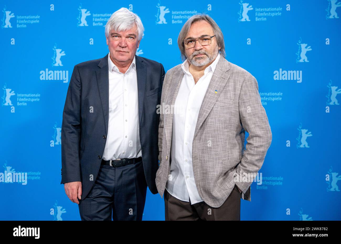 Berlin, Germany. 19th Feb, 2024. Wiktor Kossakowski (r), director, and ...