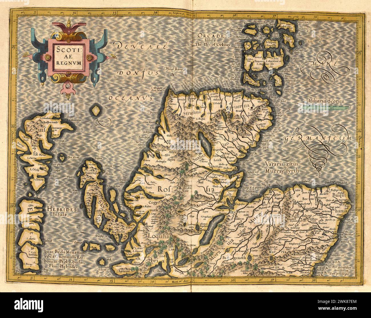 Map of schottland hi-res stock photography and images - Alamy