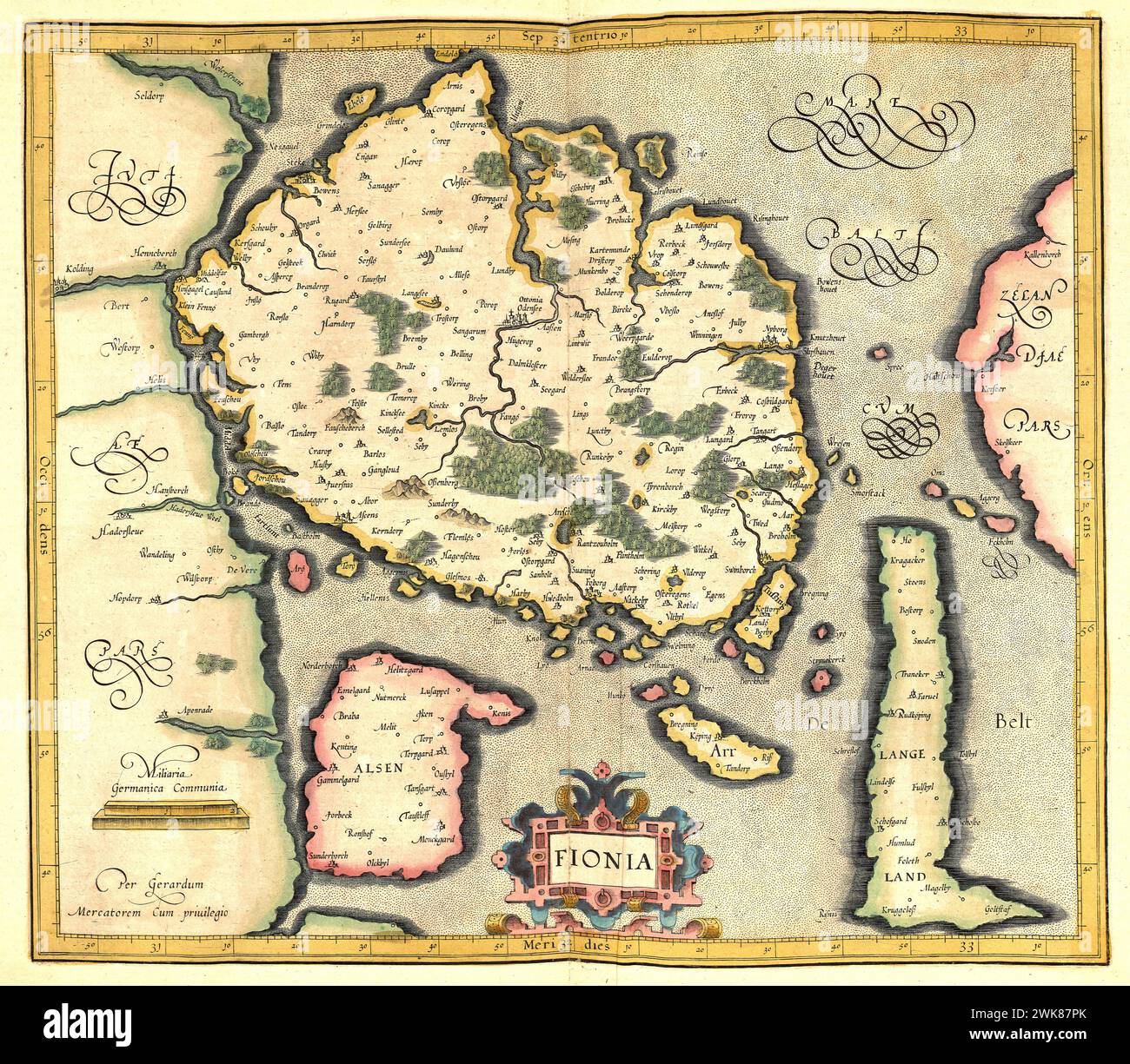 Historical denmark map hi-res stock photography and images - Alamy