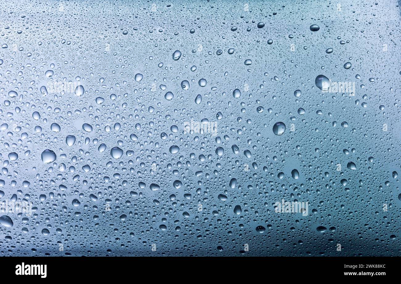 Water Drops on Glass surface Stock Photo - Alamy
