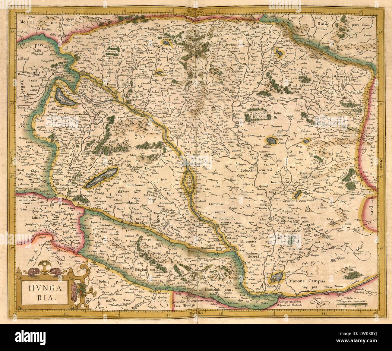 Map of hungary atlas hi-res stock photography and images - Alamy