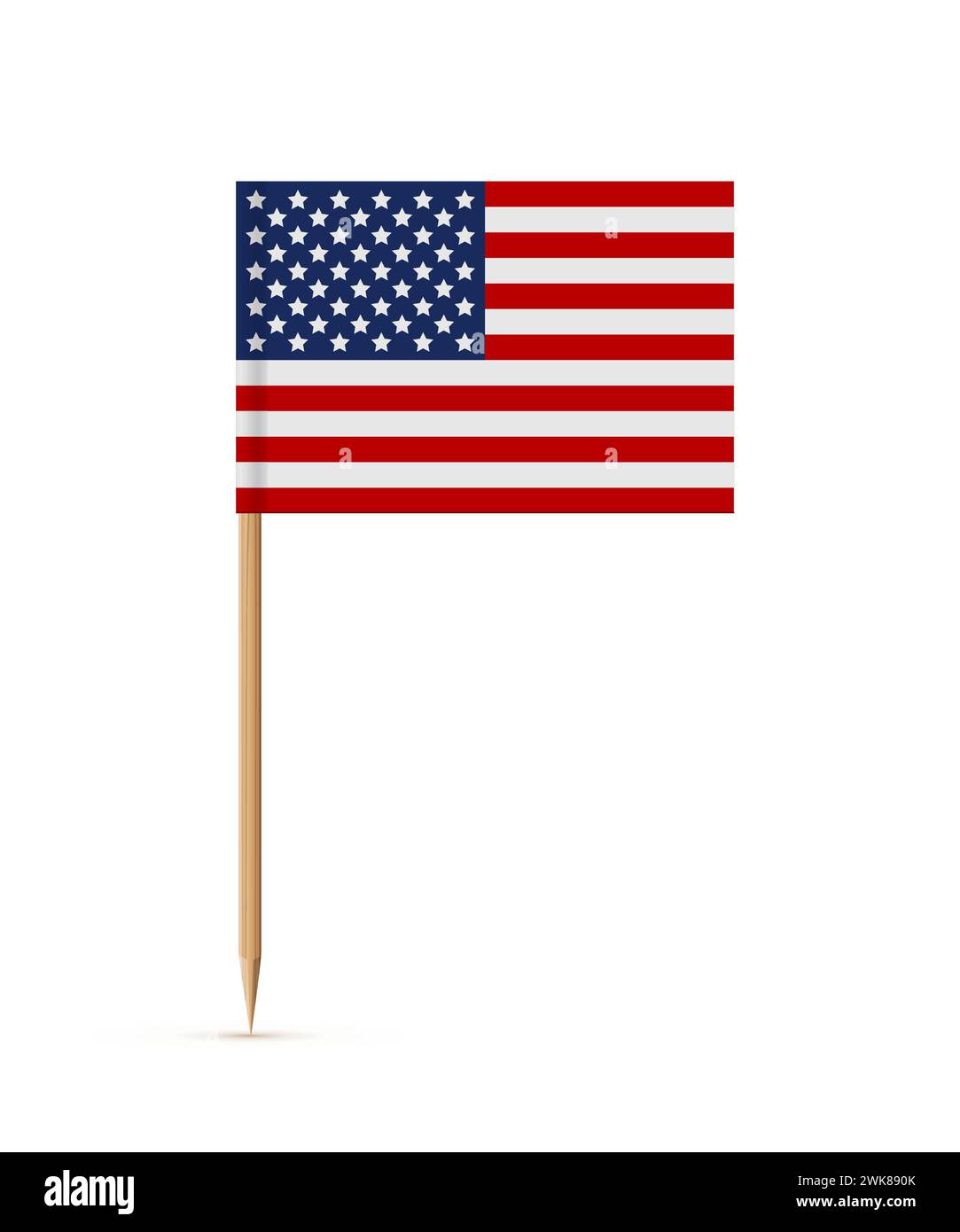 Small flag on stick Stock Vector Images - Alamy