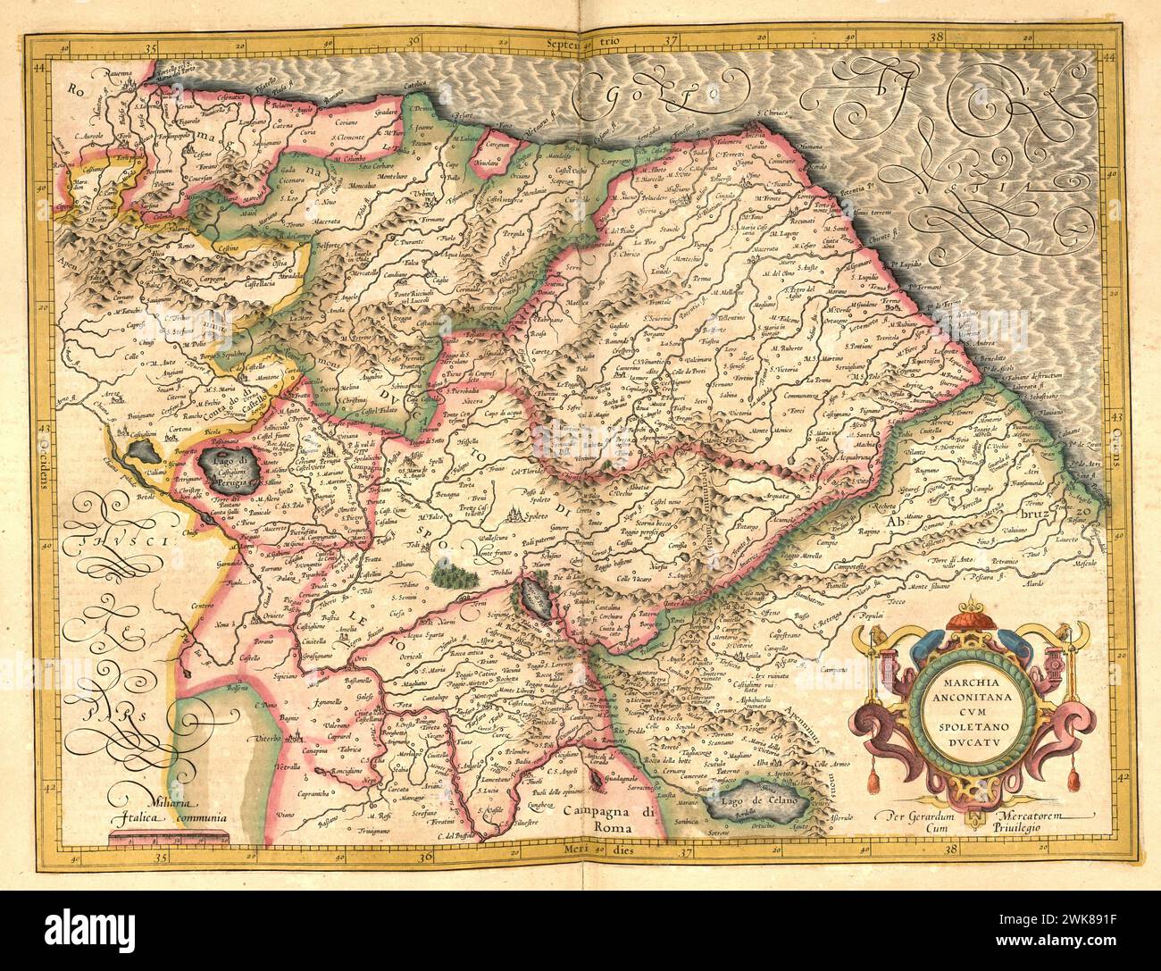 Marche map hi-res stock photography and images - Alamy