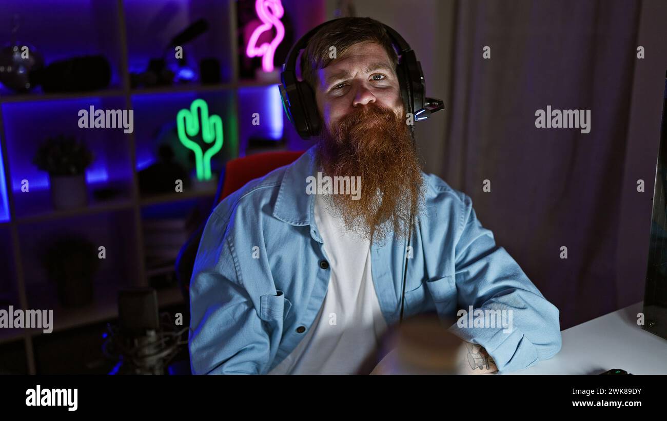 Young redhead man streamer hi-res stock photography and images - Alamy