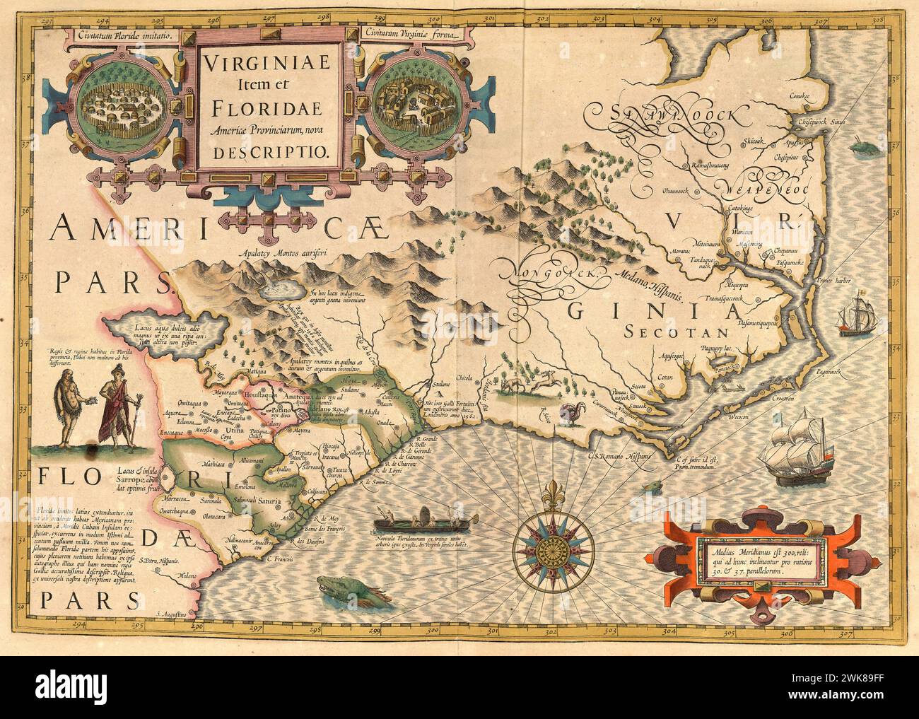 Vintage virginia map hi-res stock photography and images - Alamy