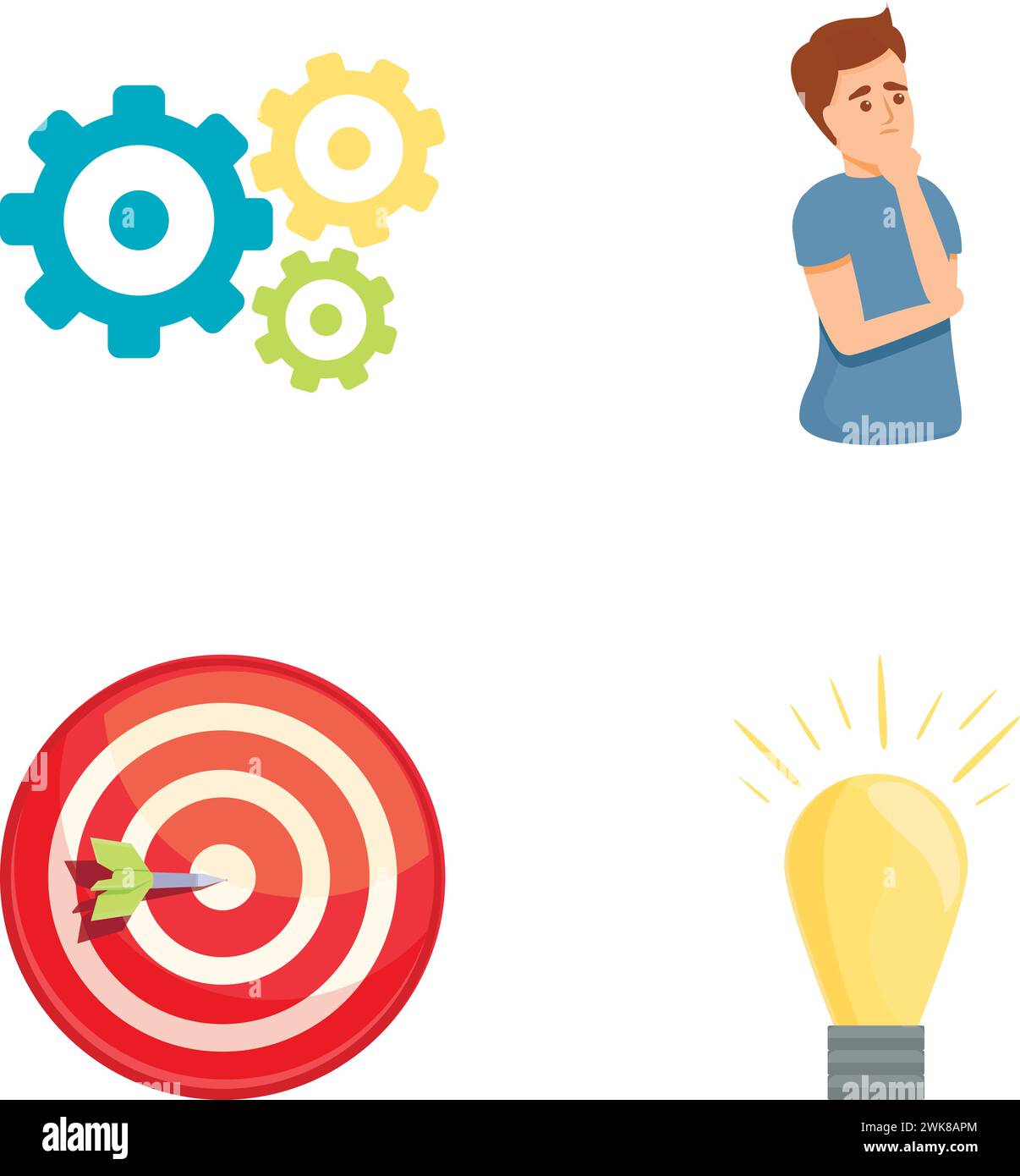 Ideation icons hi-res stock photography and images - Alamy