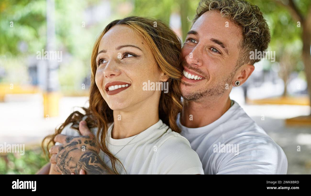 Joyful couple embraces lovingly in hi-res stock photography and images ...
