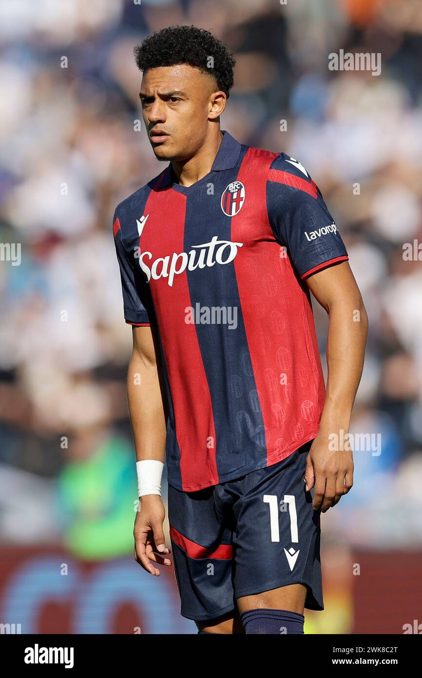 Bologna's Swiss forward Dan Ndoye looks during the Serie A football ...