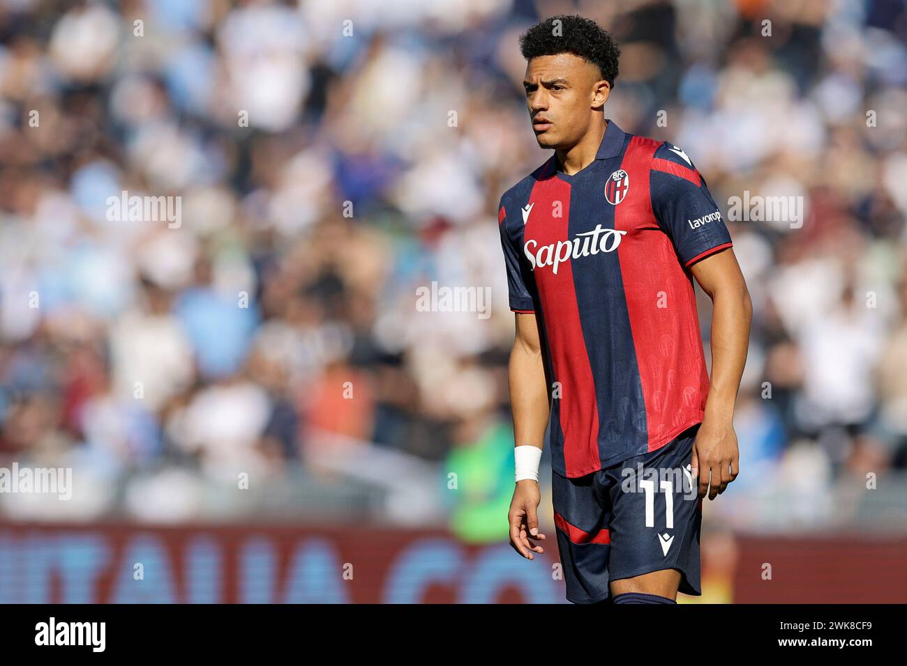Bologna's Swiss forward Dan Ndoye looks during the Serie A football ...