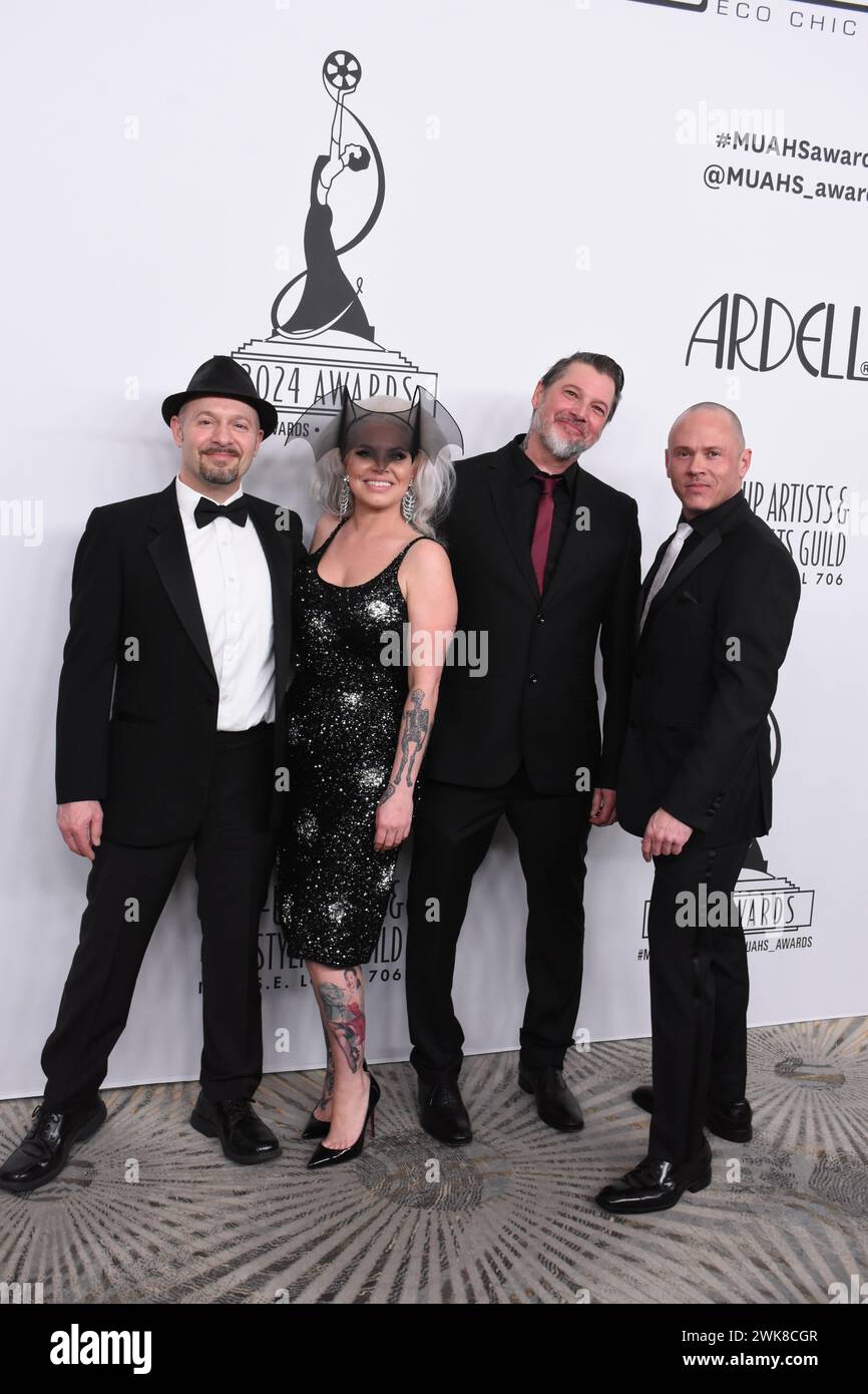 Beverly Hills, California, USA 18th February 2024 Jamie Kelman, Kelsey ...