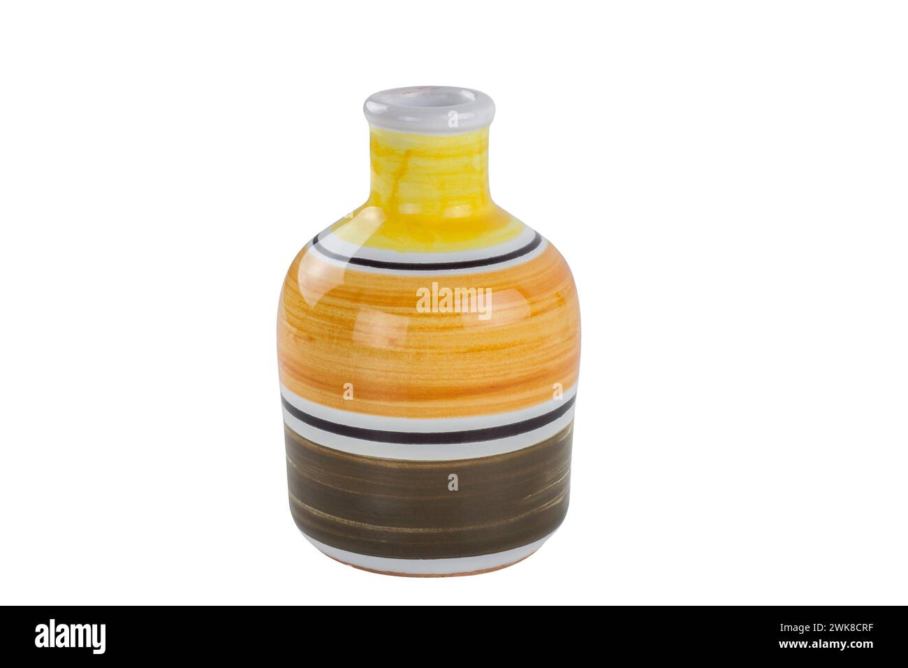 Ceramic vase isolated on white background Stock Photo - Alamy