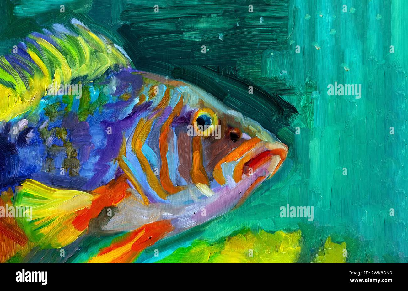 Little fish swimming in the ocean Stock Photo - Alamy