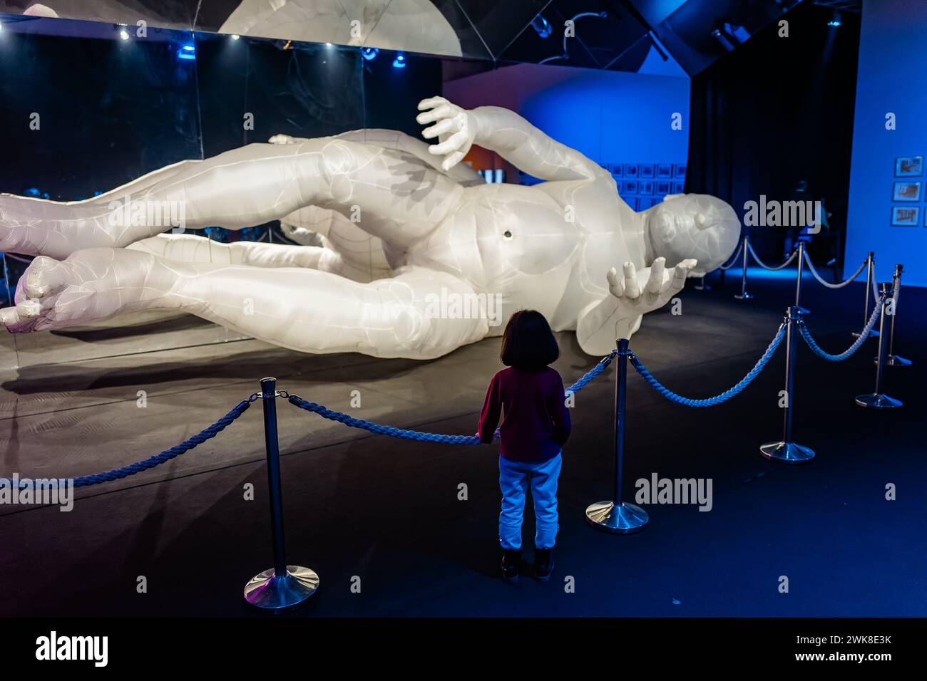 An installation is on display at the Balloon Museum in Naples, where ...