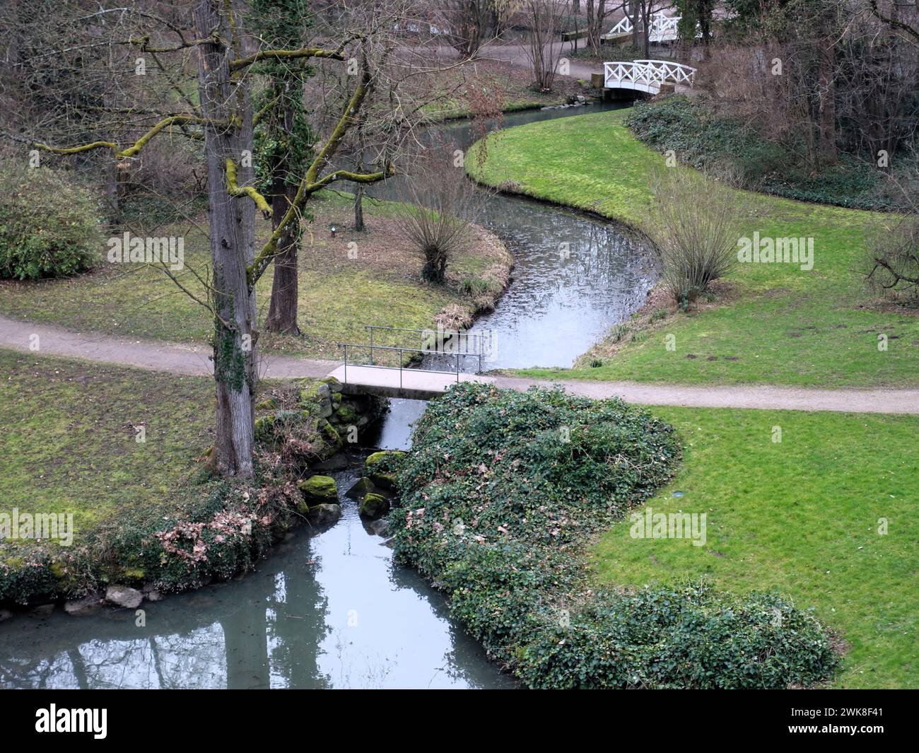 Winding waterway meandering hi-res stock photography and images - Alamy