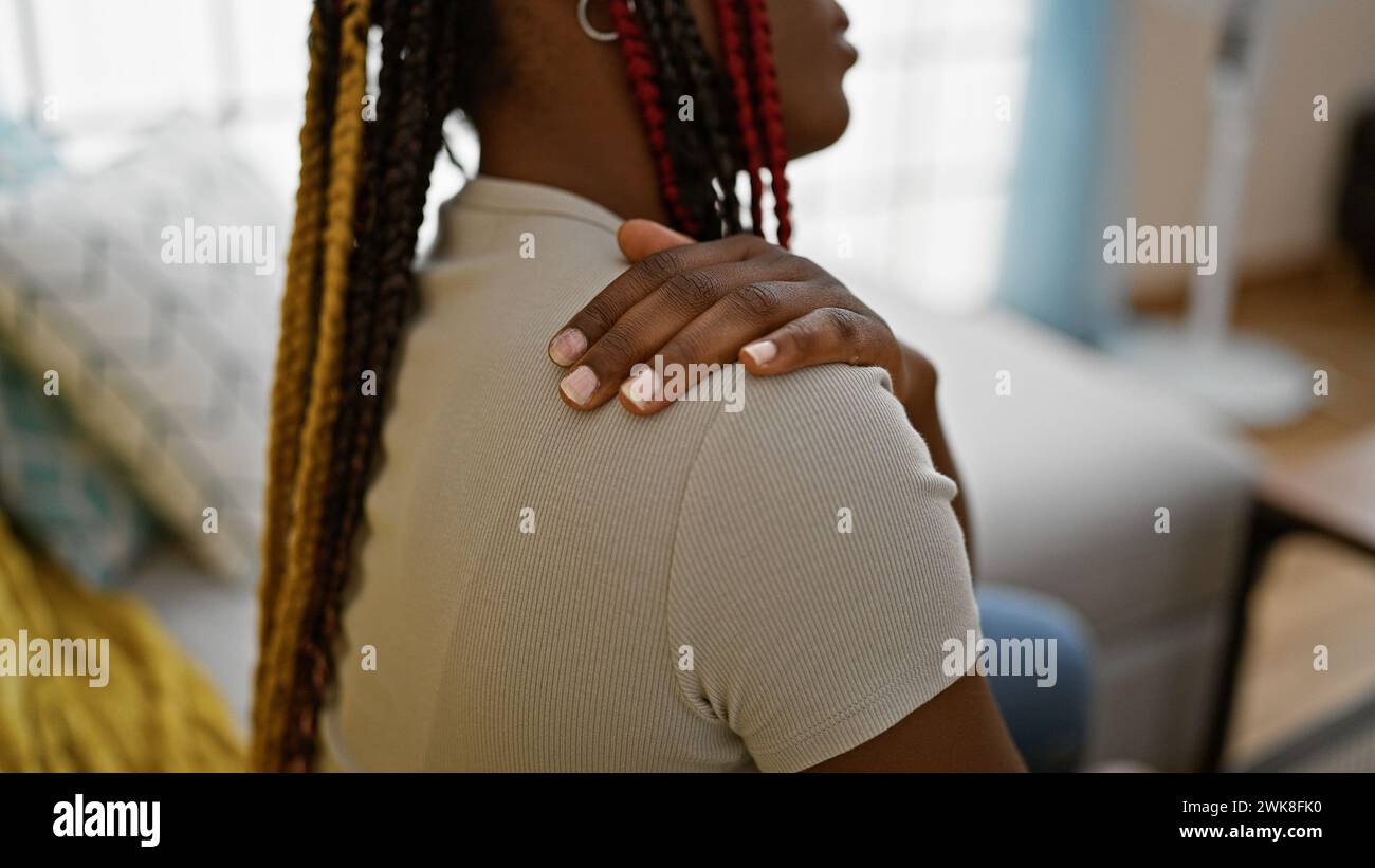 Backache agony beautiful african american hi-res stock photography and ...