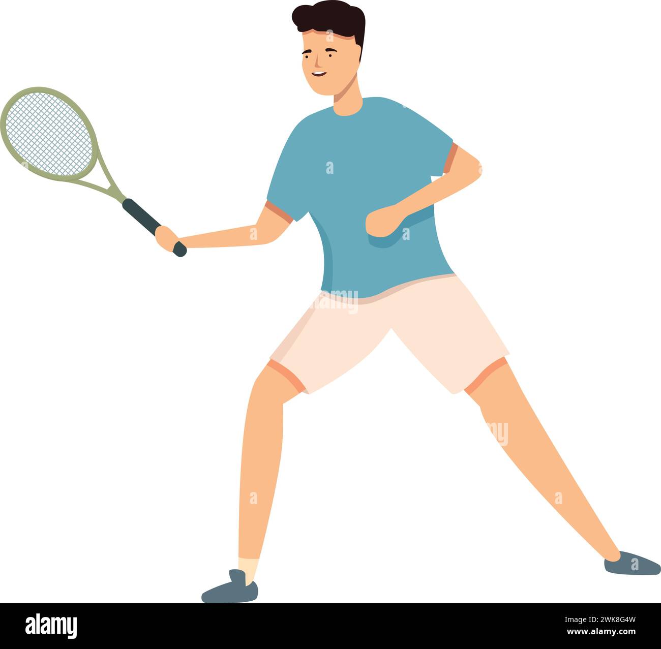 Speed move tennis player icon cartoon vector. Sport serve. Match ...