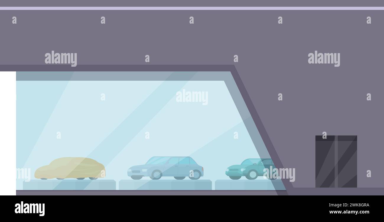 Street car showroom icon cartoon vector. Auto garage. Station sale ...