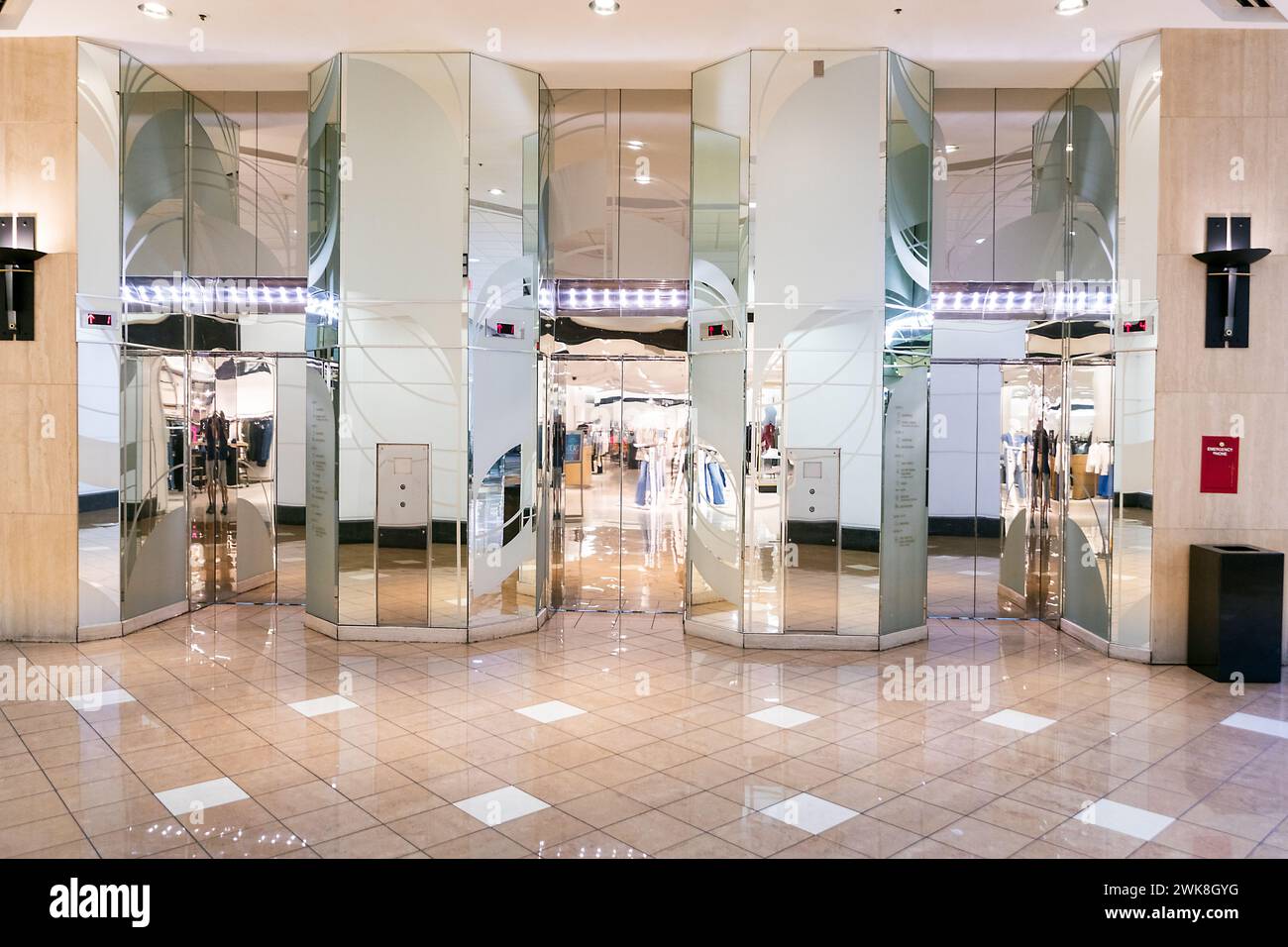 New Orleans, USA - October 26, 2023: female dummies welcome the people ...