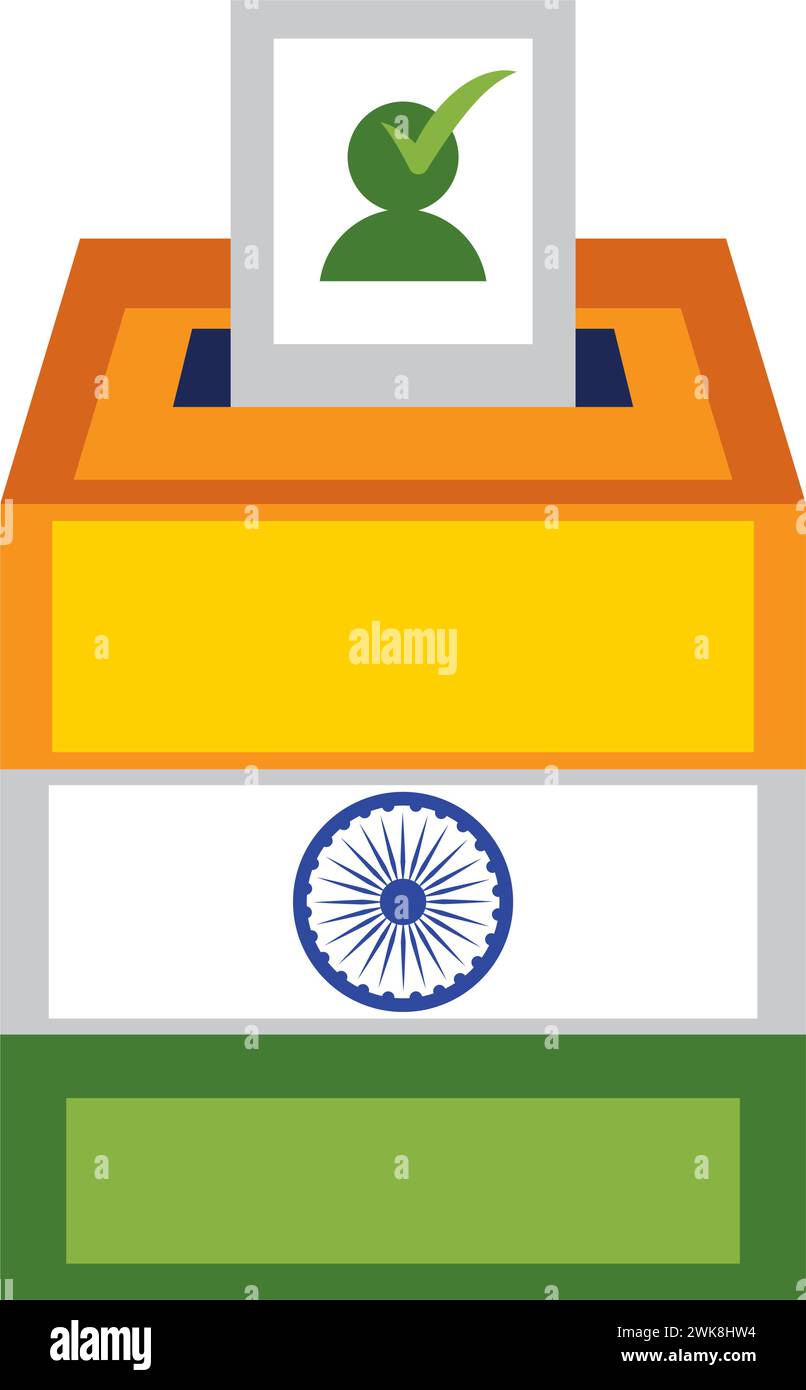 indian elections ballot and box Stock Vector Image & Art - Alamy