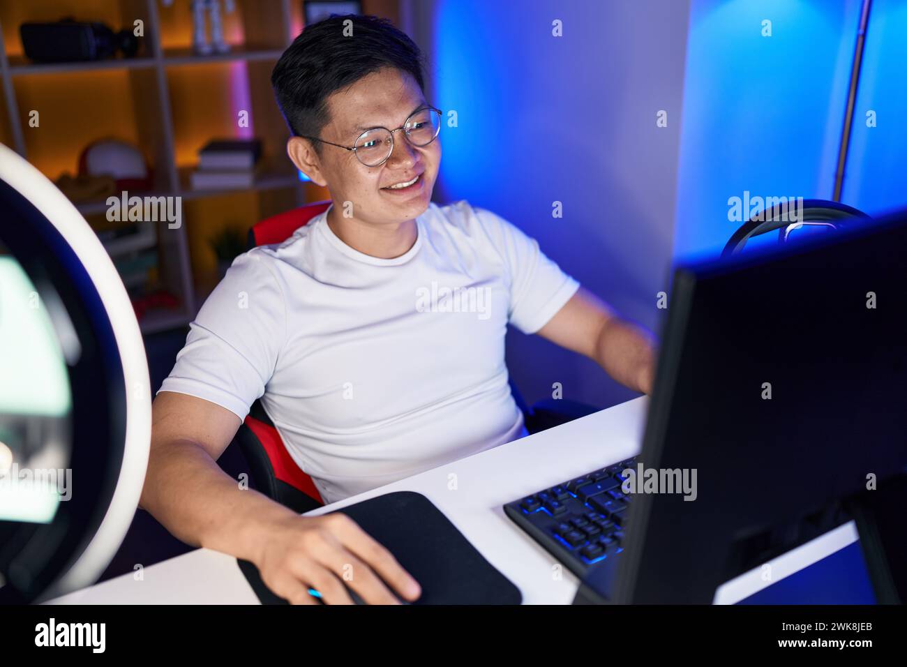Young chinese man streamer hi-res stock photography and images - Alamy