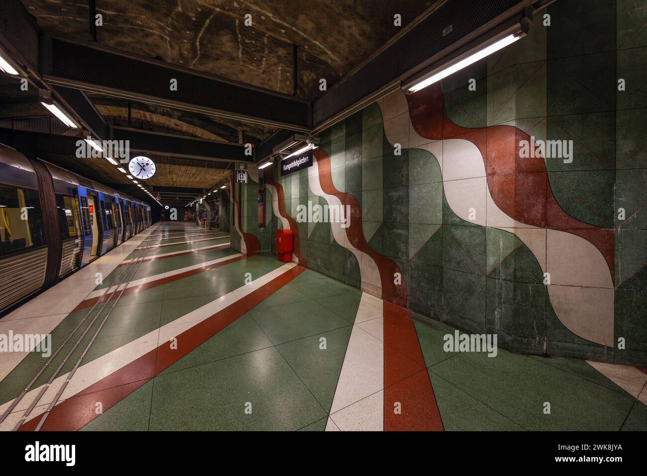 Kungstradgarden metro, subway, station on Stockholm blue line ...