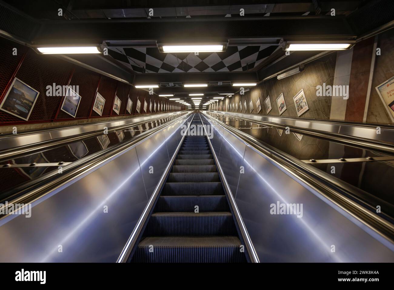 Kungstradgarden metro, subway, station on Stockholm blue line ...