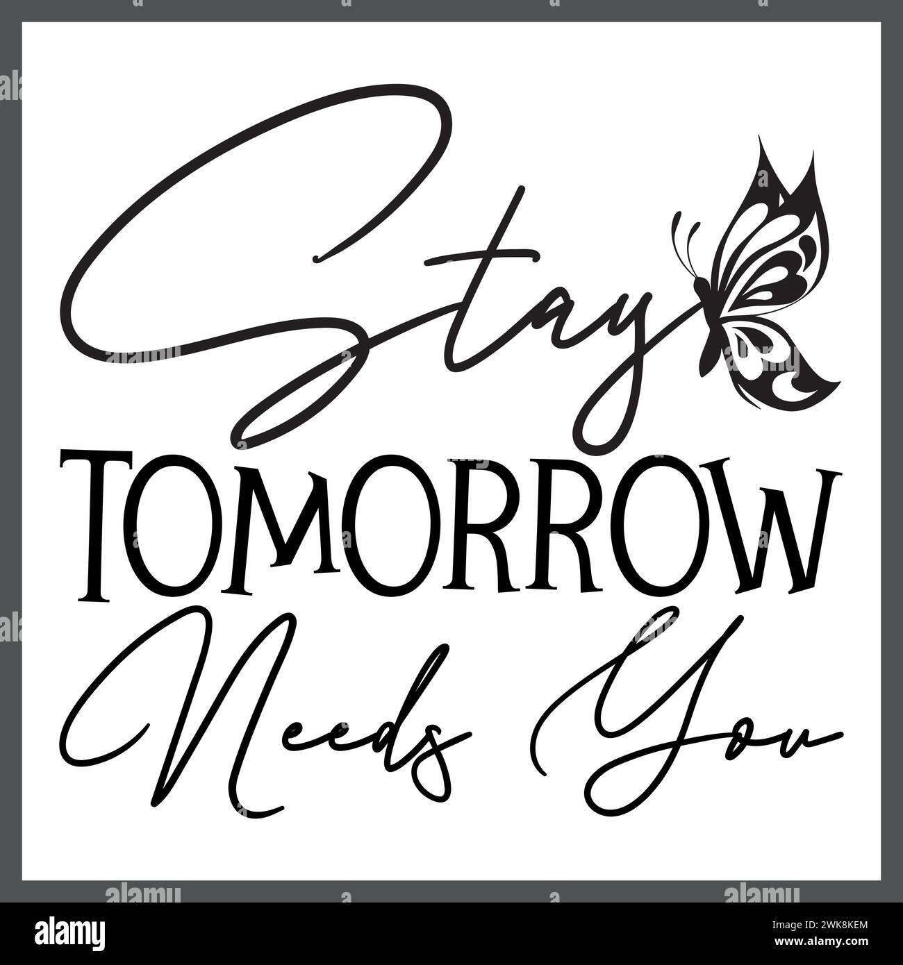 Lettering mental health awareness Black and White Stock Photos & Images ...