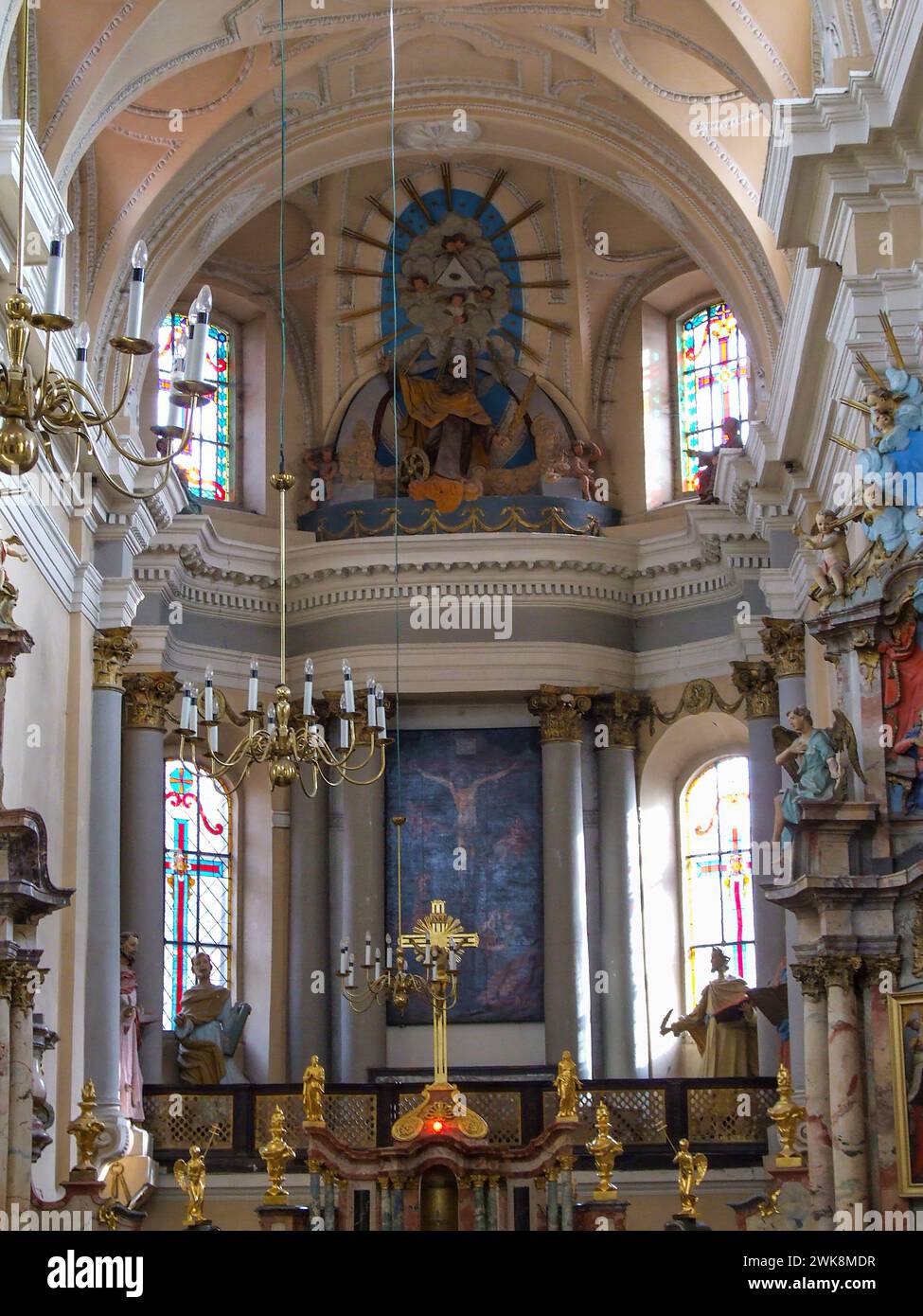 The altar and apse in the Church of All Saints in the Old Town of ...