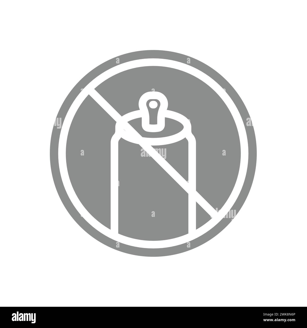 No metal can waste vector sticker. Garbage and recycle bin editable ...